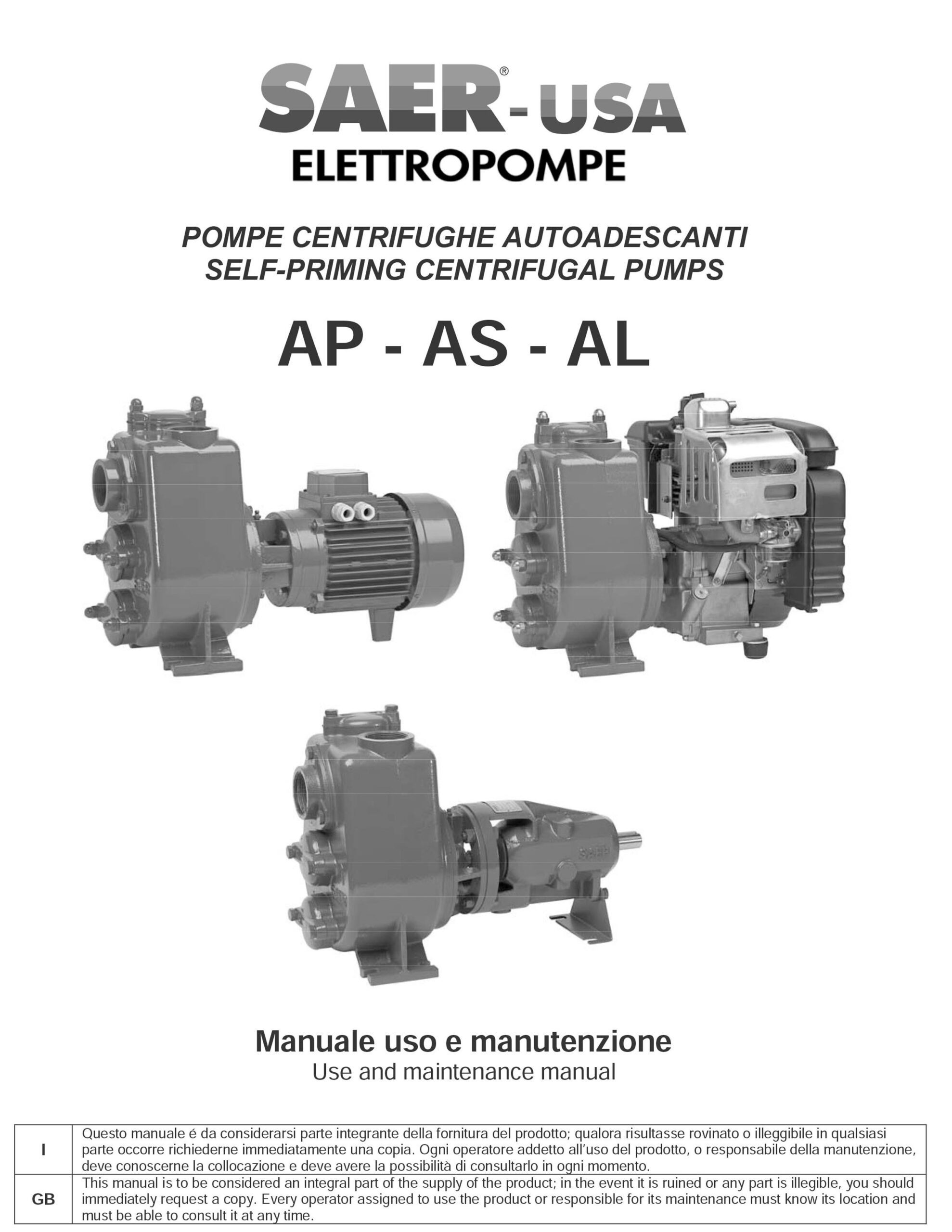 AP-AL SAER-USA water domestic pumps- water pumps in usa | Pumpmarket.us